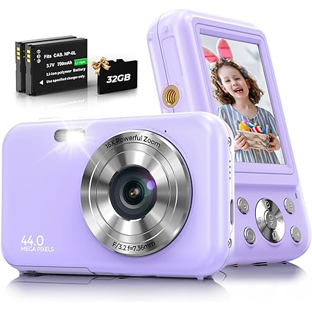 Amazon.com : Digital Camera, FHD 1080P 44MP Kids Camera for Photography ...