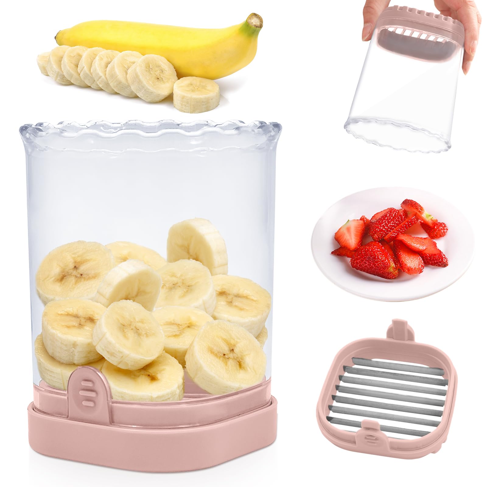 Amazon.com: New Fruit Slicer Cup - Strawberry Cutter Fruit and ...
