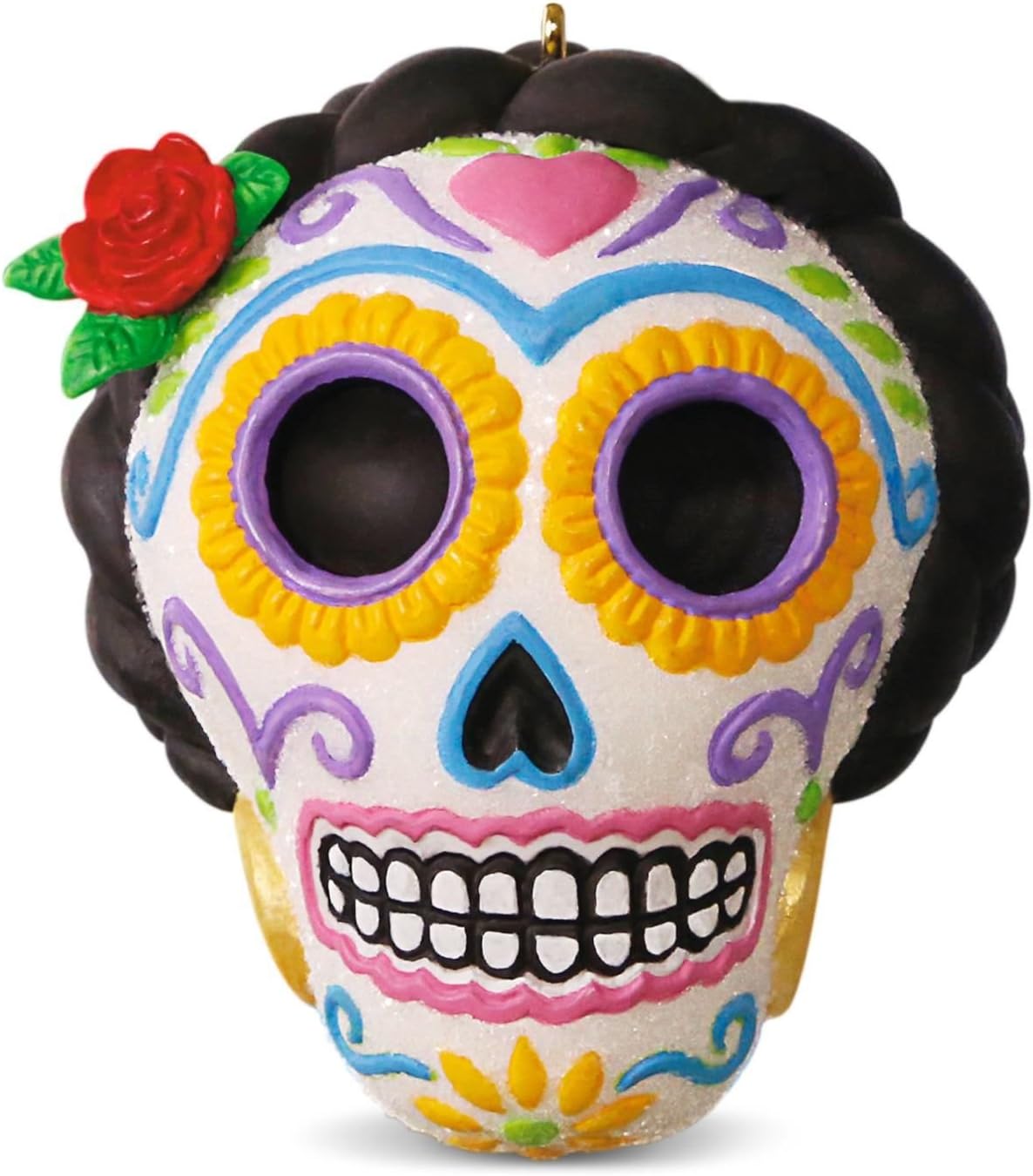 Amazon.com: Día de Los Muertos Halloween Sugar Skull Ornament : Home ...
