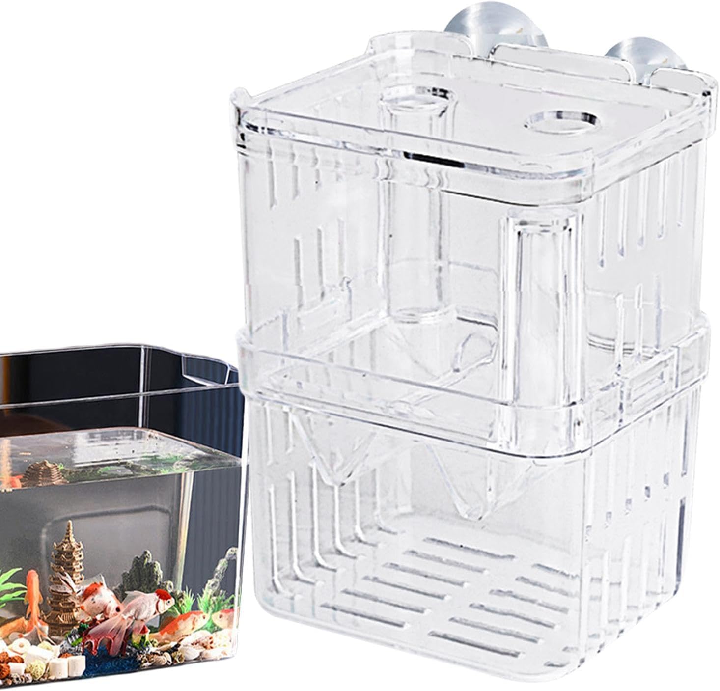 Breeding Box for Fish Tank, Aquarium Hatchery Incubator Breeder Box ...