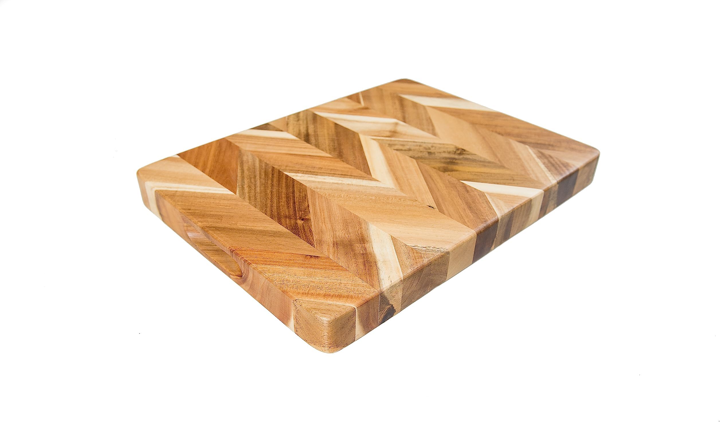 Amazon.com: Lipper International Acacia Herringbone Rectangular Cutting ...