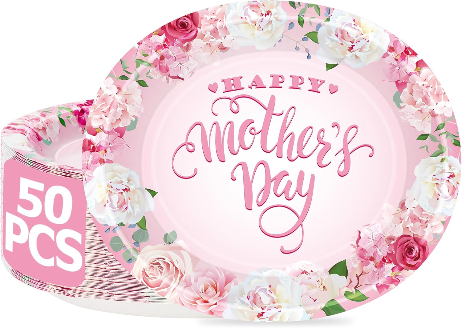 Amazon.com: QZYL 50 PCS Mothers Day Party Decorations, Large Oval Paper ...