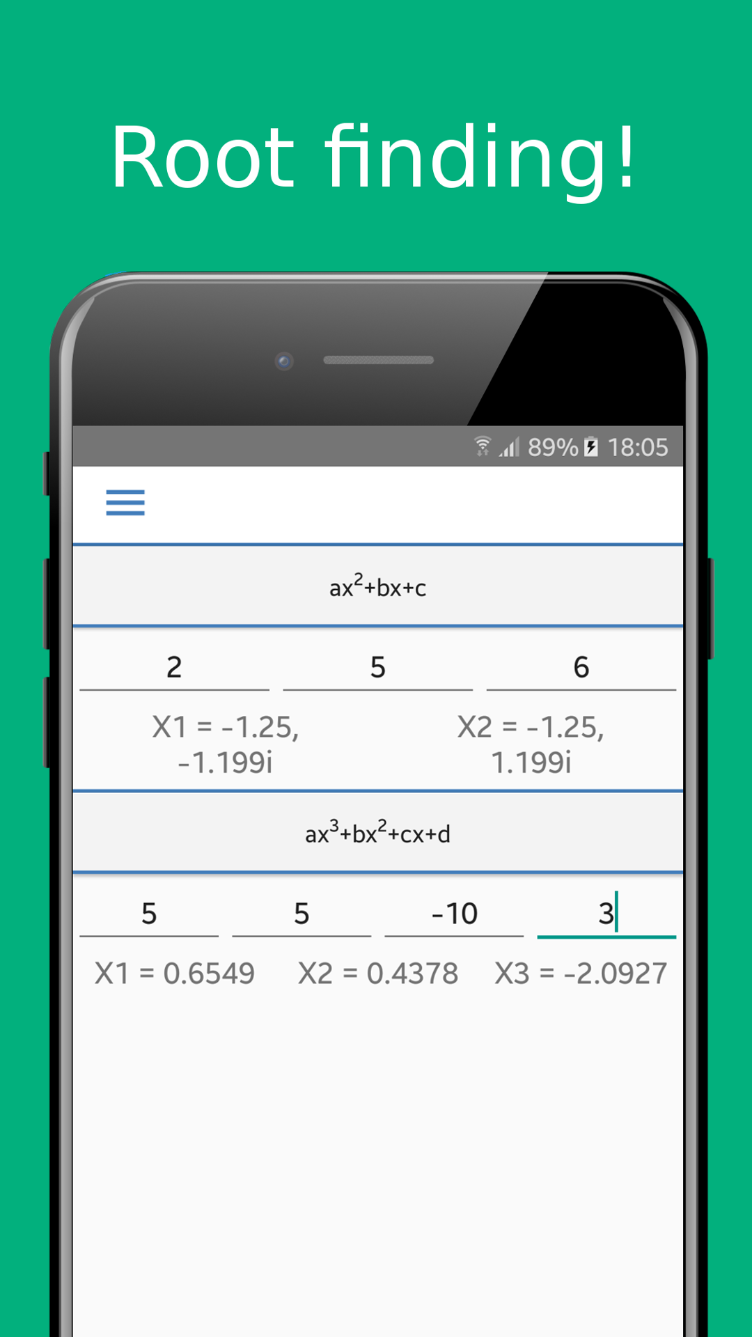 CMG Calculator - calculations, graph plotting, matrix operations and ...
