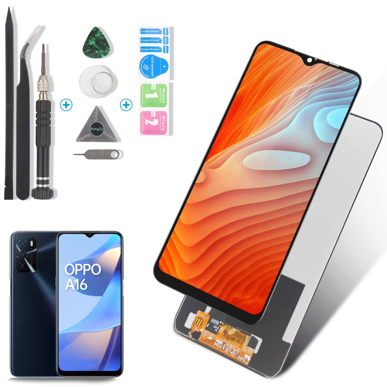 RongZy LCD for Oppo A16 CPH2269 Screen Replacement LCD Display Touch Screen Digitizer Assembly ...