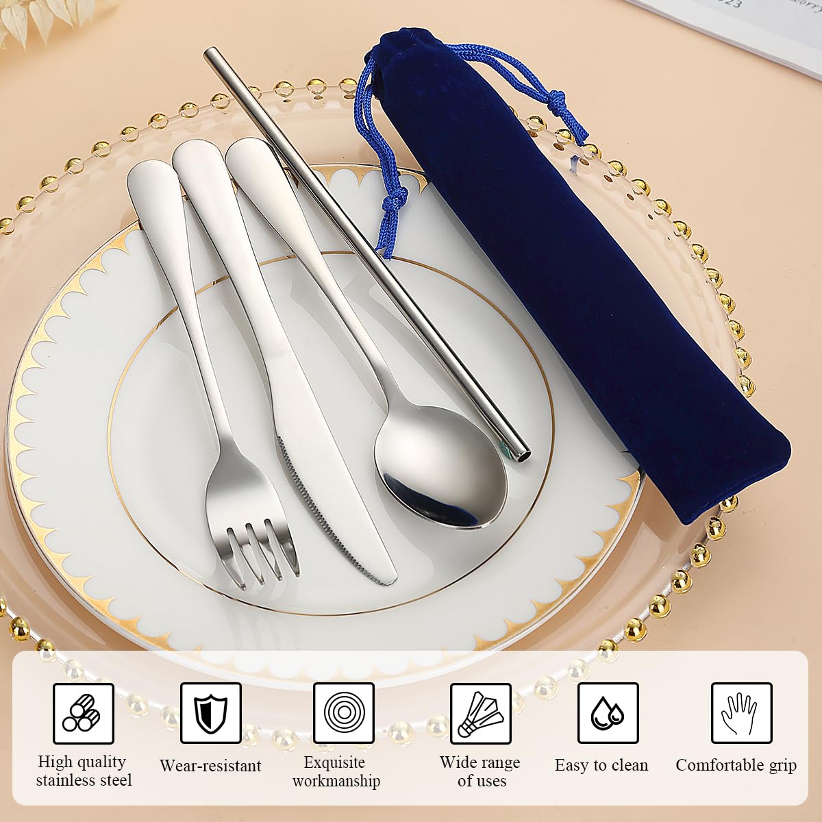 Snapklik.com : Portable Flatware, Reusable Camping Flatware, Bento Box ...