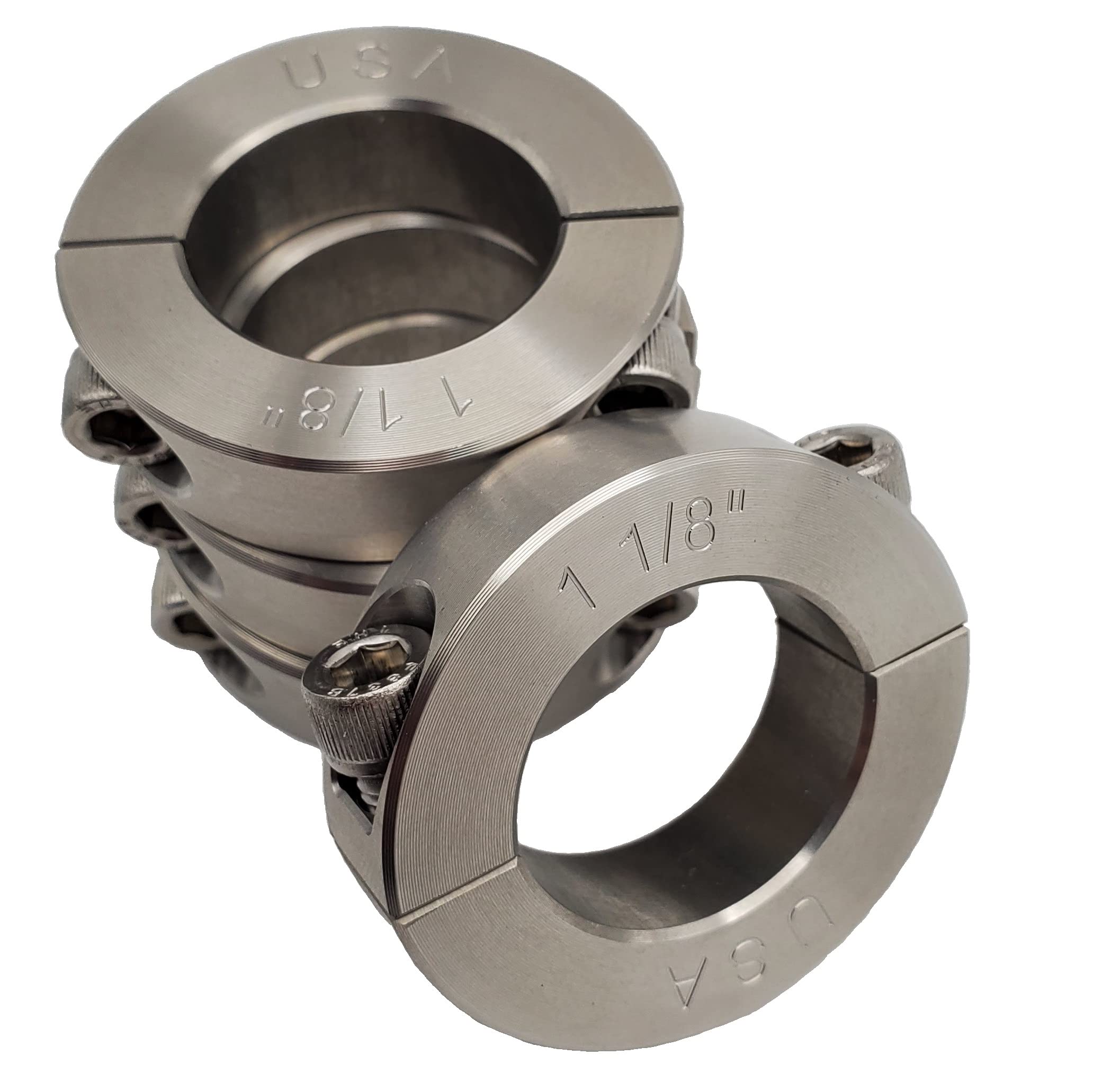 Snapklik.com : Coastal Shaft Collars - 1.125" Bore Diameter - Clamping ...