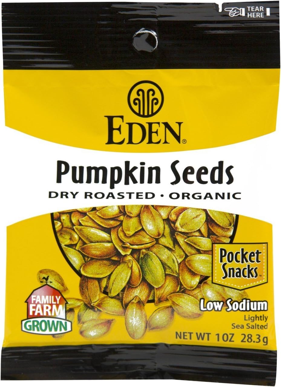 Amazon.com : Eden Organic Spicy Pumpkin Seeds, Dry Roasted, Pocket ...