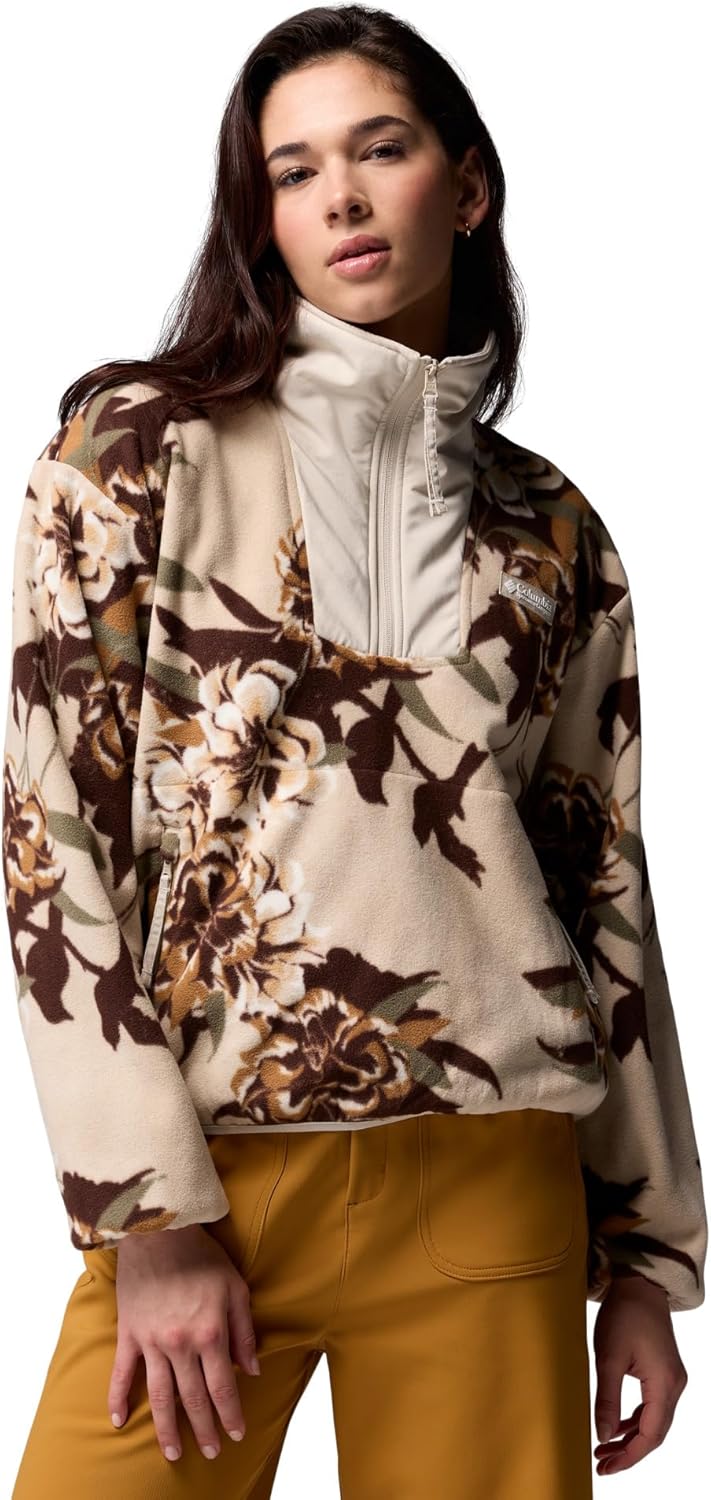 Columbia Women's Sequoia Grove Printed Half Zip Fleece Pull-Over Aid ...