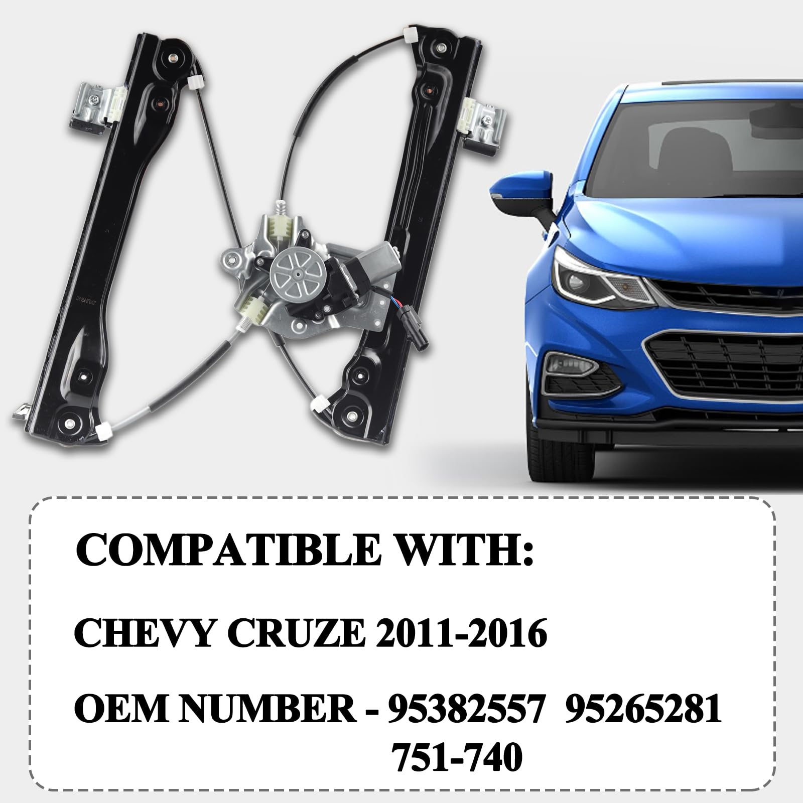 Power Window Regulator Lift Assembly with Motor Compatible with ...