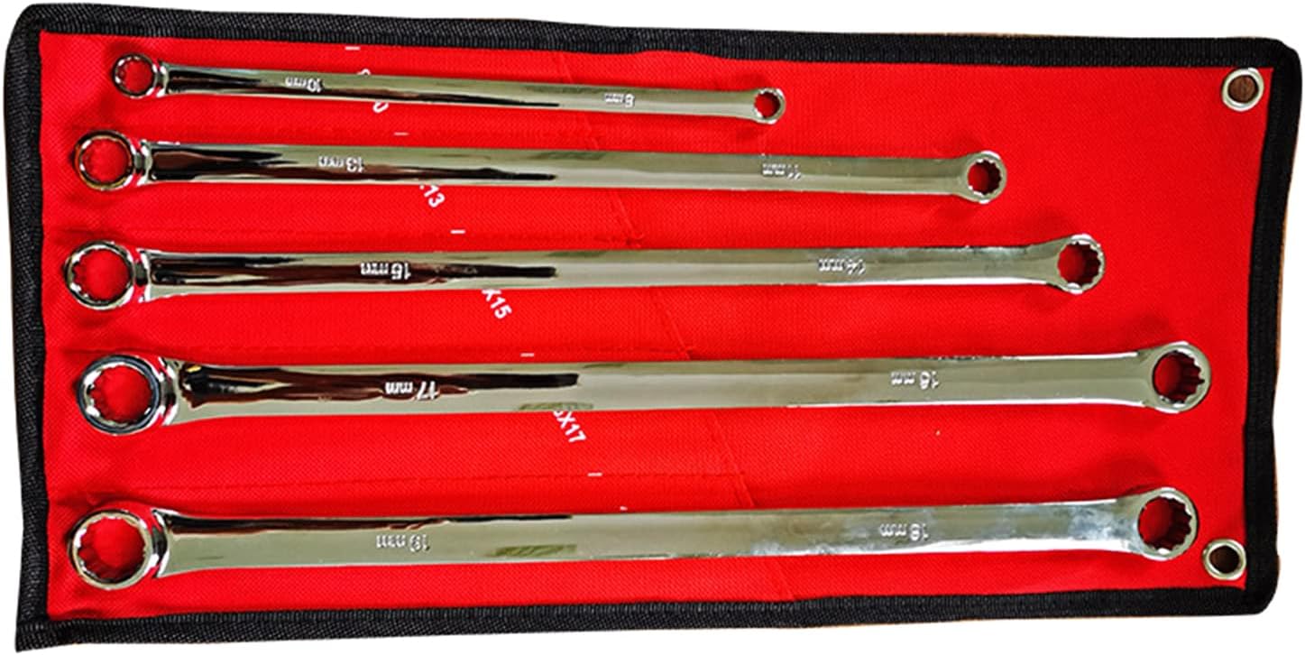 5 PCS for Extra Long Double Box End Wrench Set Metric Aviation Wrenches ...
