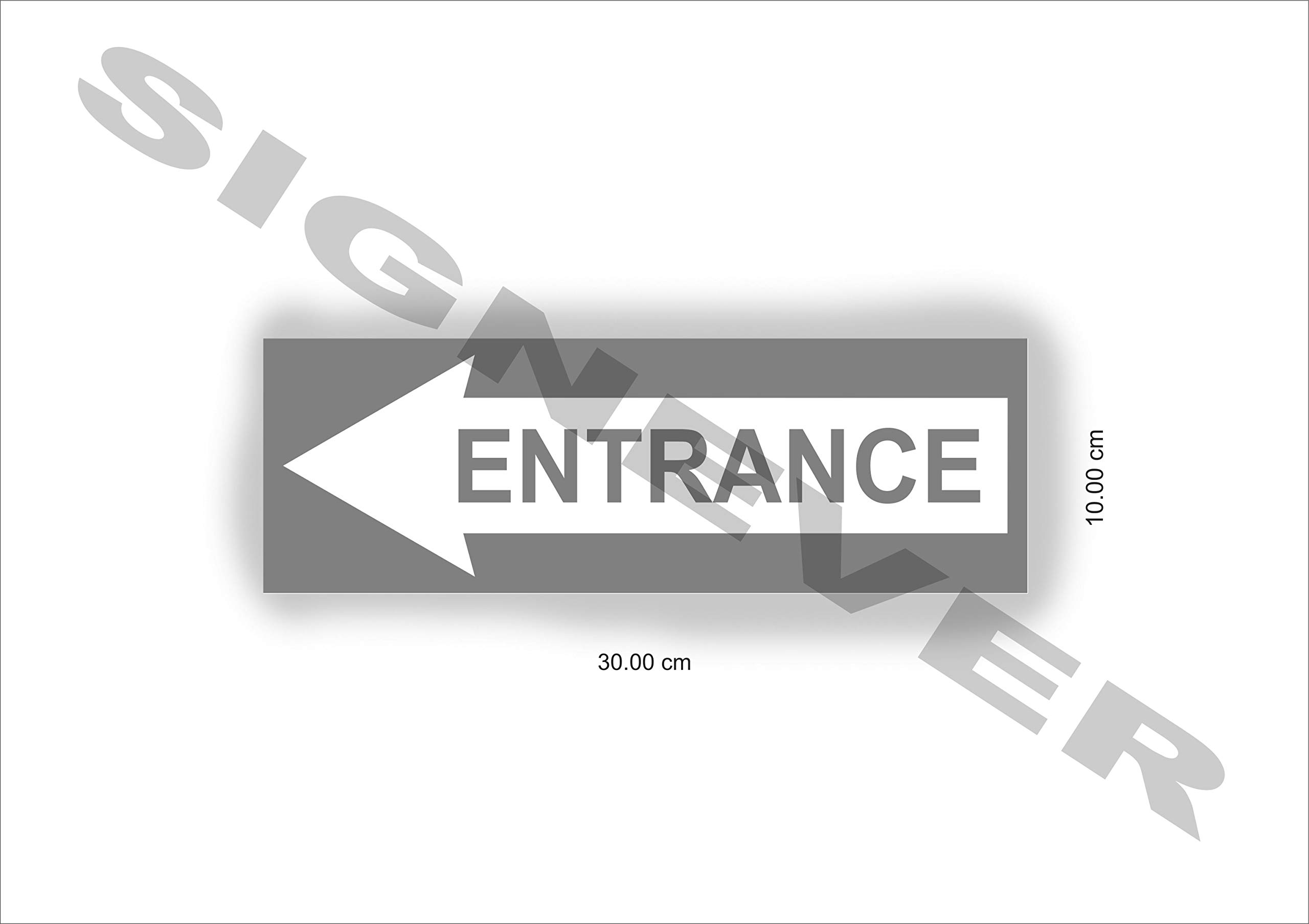 Buy SIGN EVER Entrance Left Side Sign Board Bank Office Hospital School ...