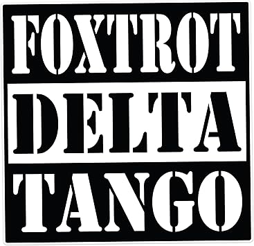 Amazon.com - Foxtrot Delta Tango FDT Protest Window Cling - Vibrant ...