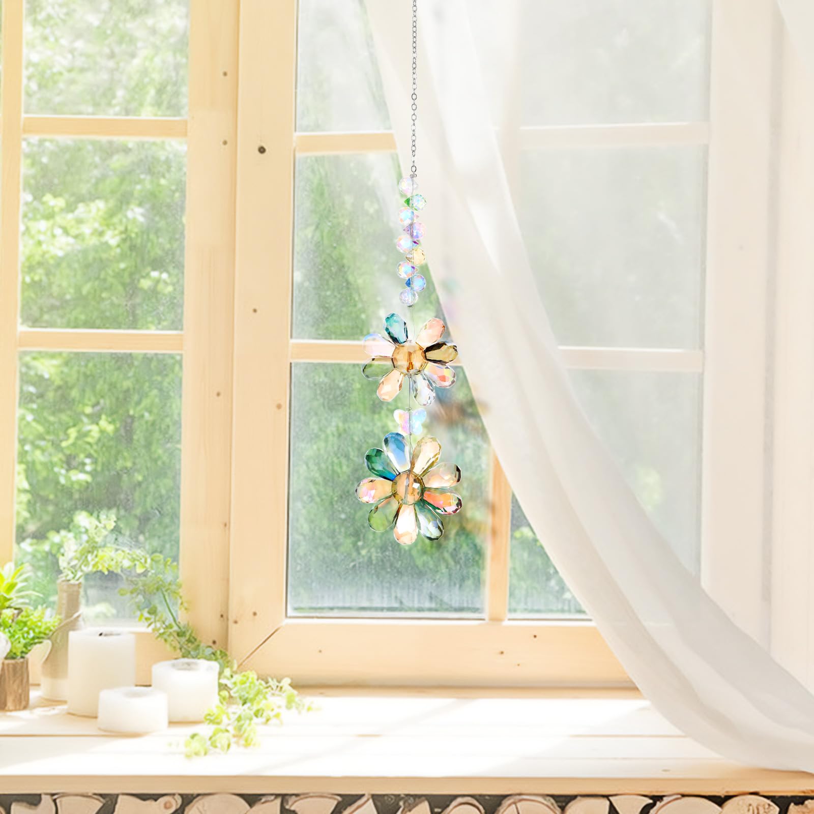 Window Crystal Sun Catchers Window Sun Catchers, Flower Sun Catcher ...