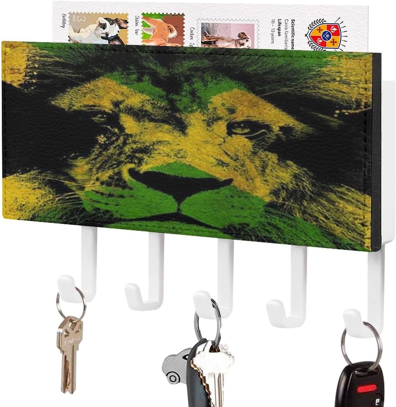 Amazon.com: Jamaica Lion Rasta Wall Mount Key Hook for Home ...