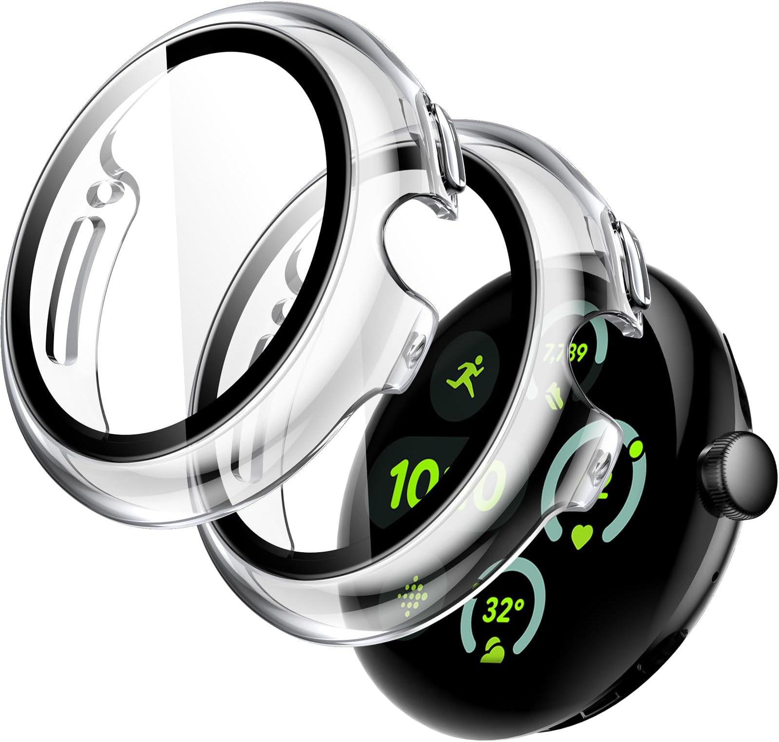 JETech Case with Screen Protector for Google Pixel Watch 3/2/1 41mm ...