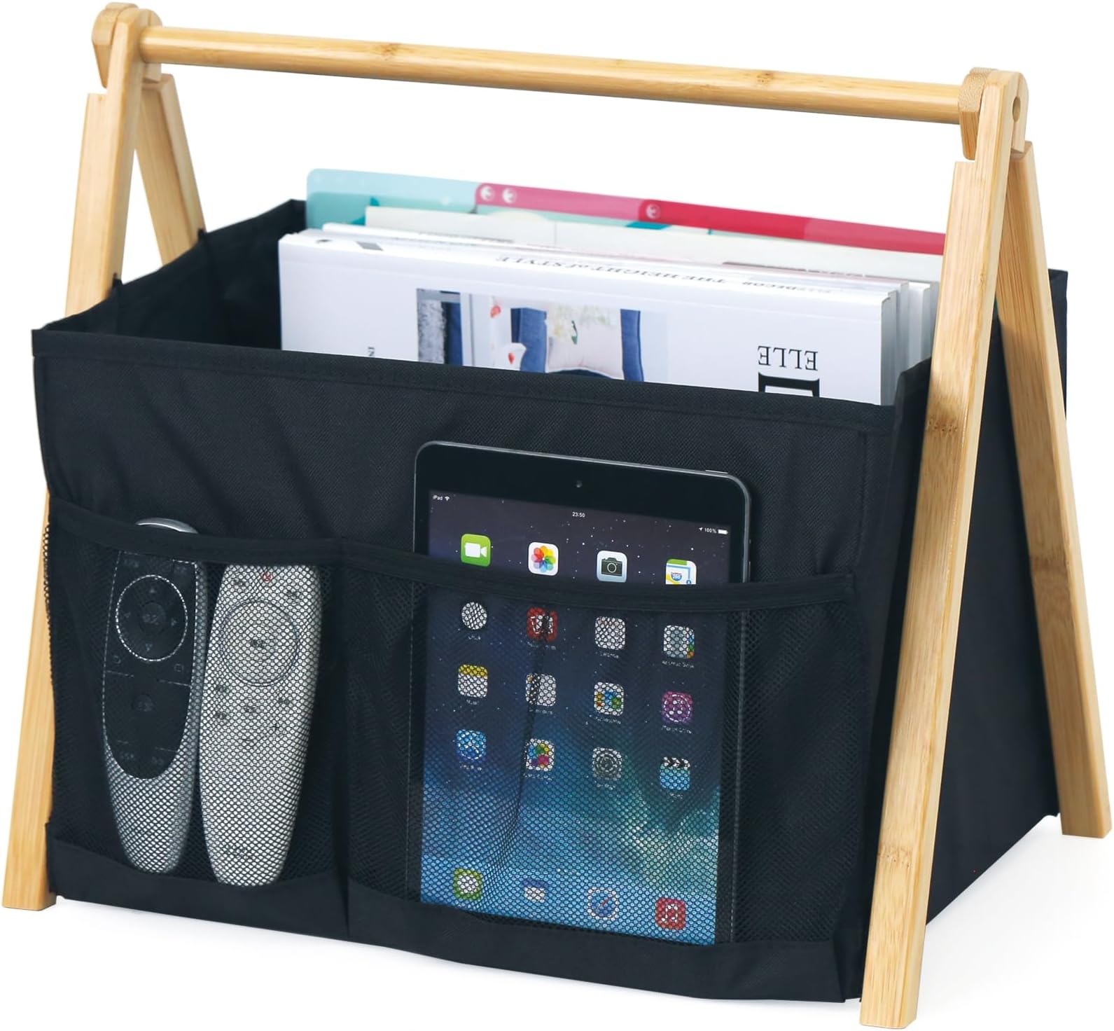 Amazon.com: Mkono Macrame Magazine Rack Boho Storage Holder Standing ...