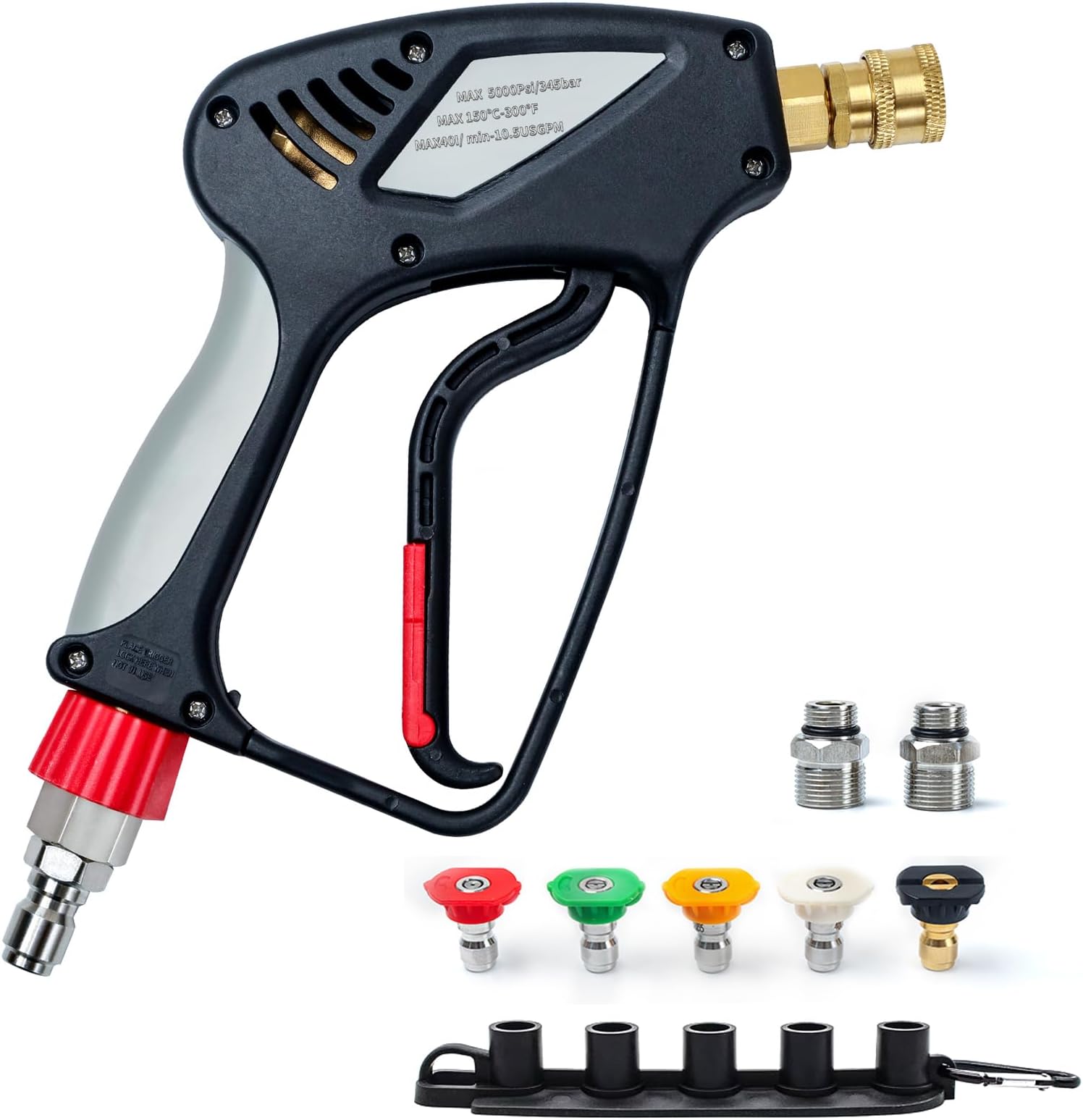 Amazon.com: Hourleey High Pressure Washer Short Gun, High Power Washer ...