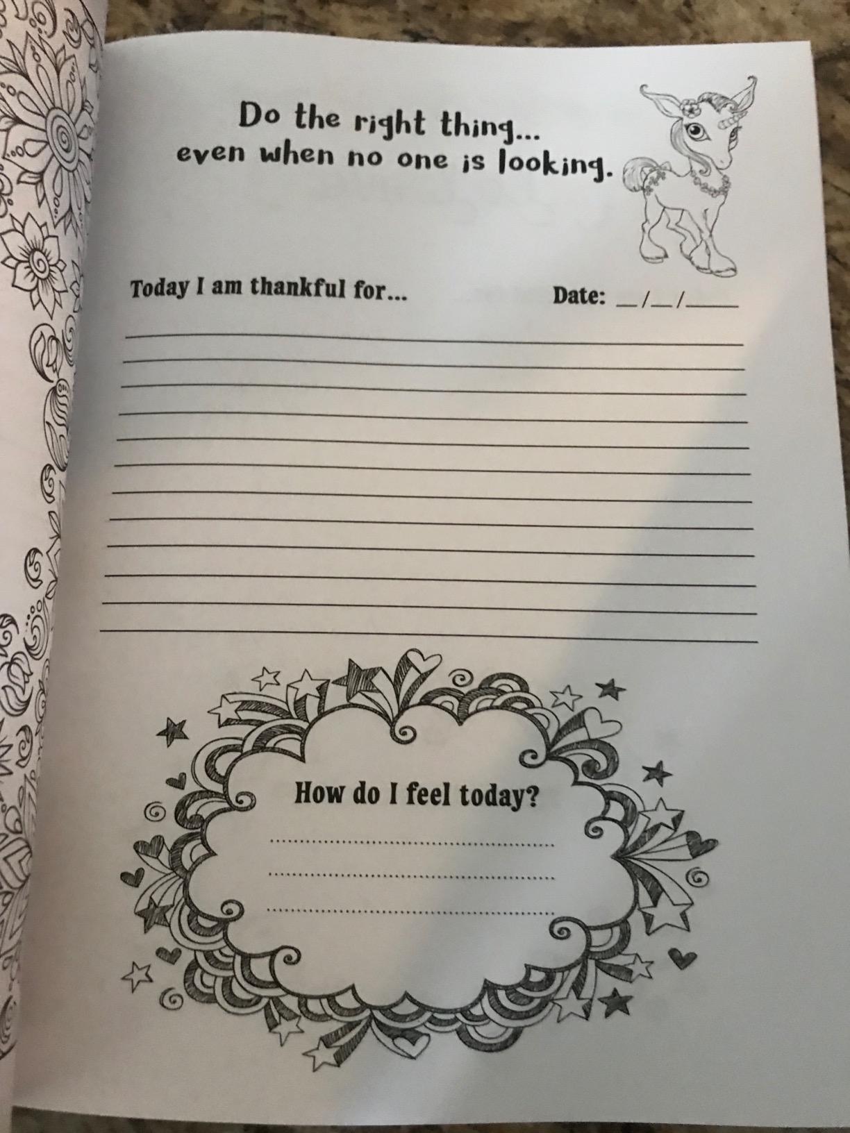 Amazon.com: Gratitude Journal for Kids: Unicorn Themed 90 Days Daily ...
