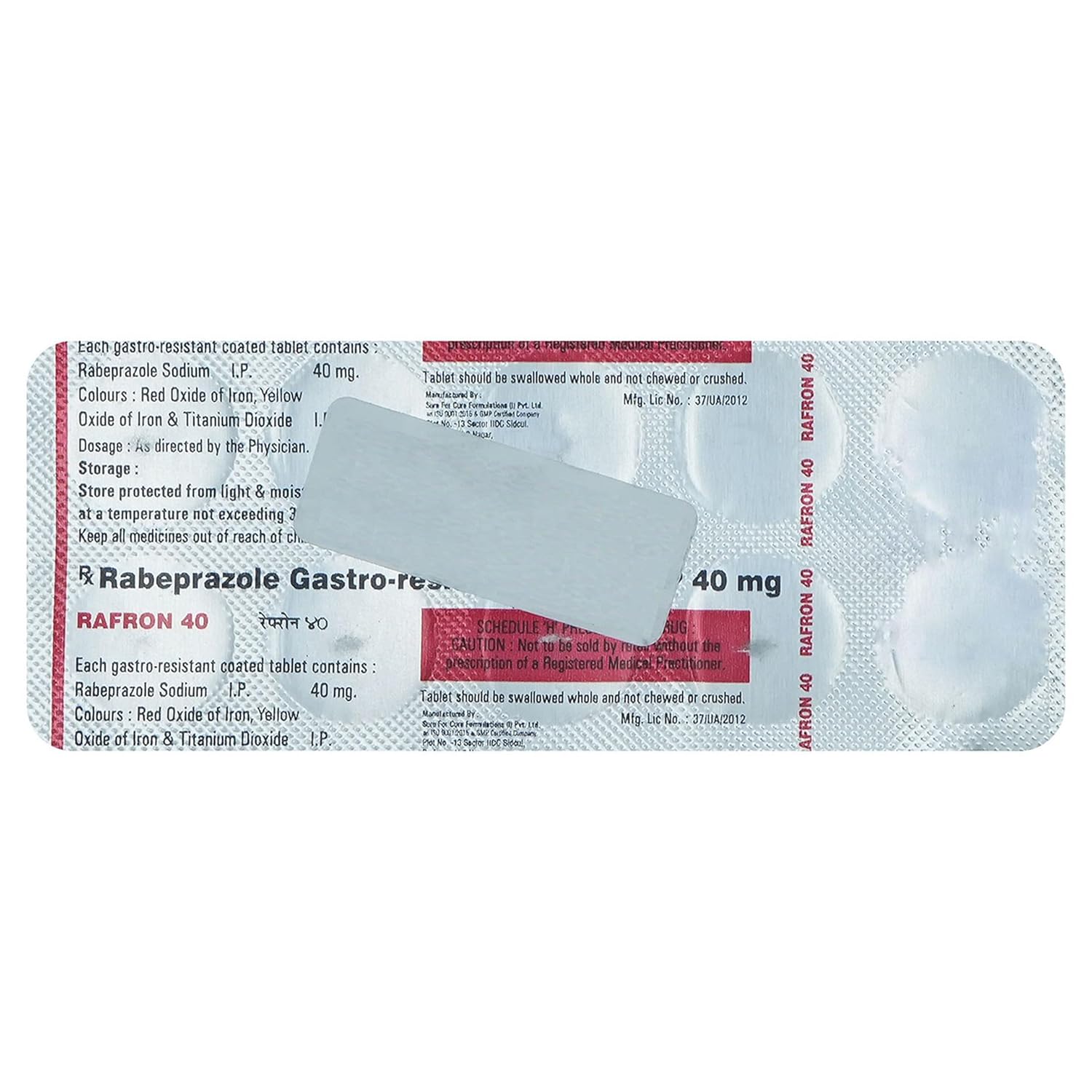 Rafron 40 mg -Strip of 10 Tablets : Amazon.in: Health & Personal Care