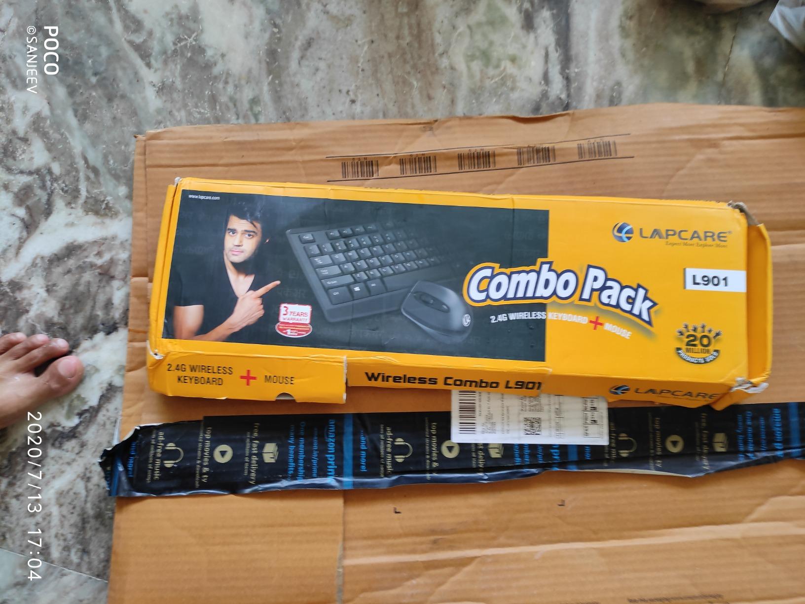 Lapcare L901 Black |2.4g Wireless Combo | Auto Sleep Funtion | The ...