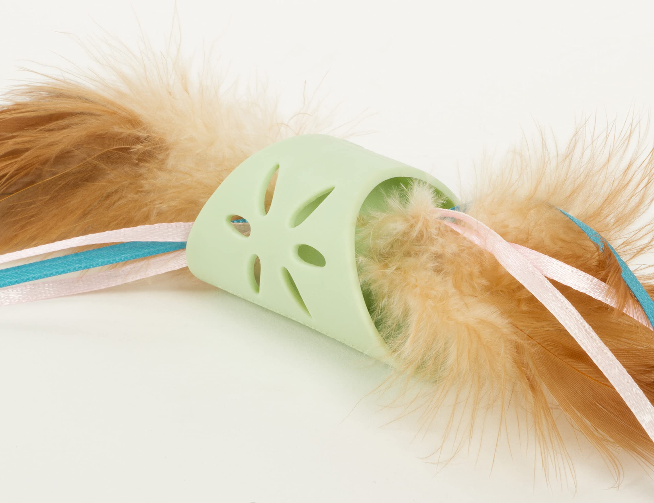 Snapklik.com : SmartyKat Flutter Roller Feather & Ribbon Chase Cat Toy ...