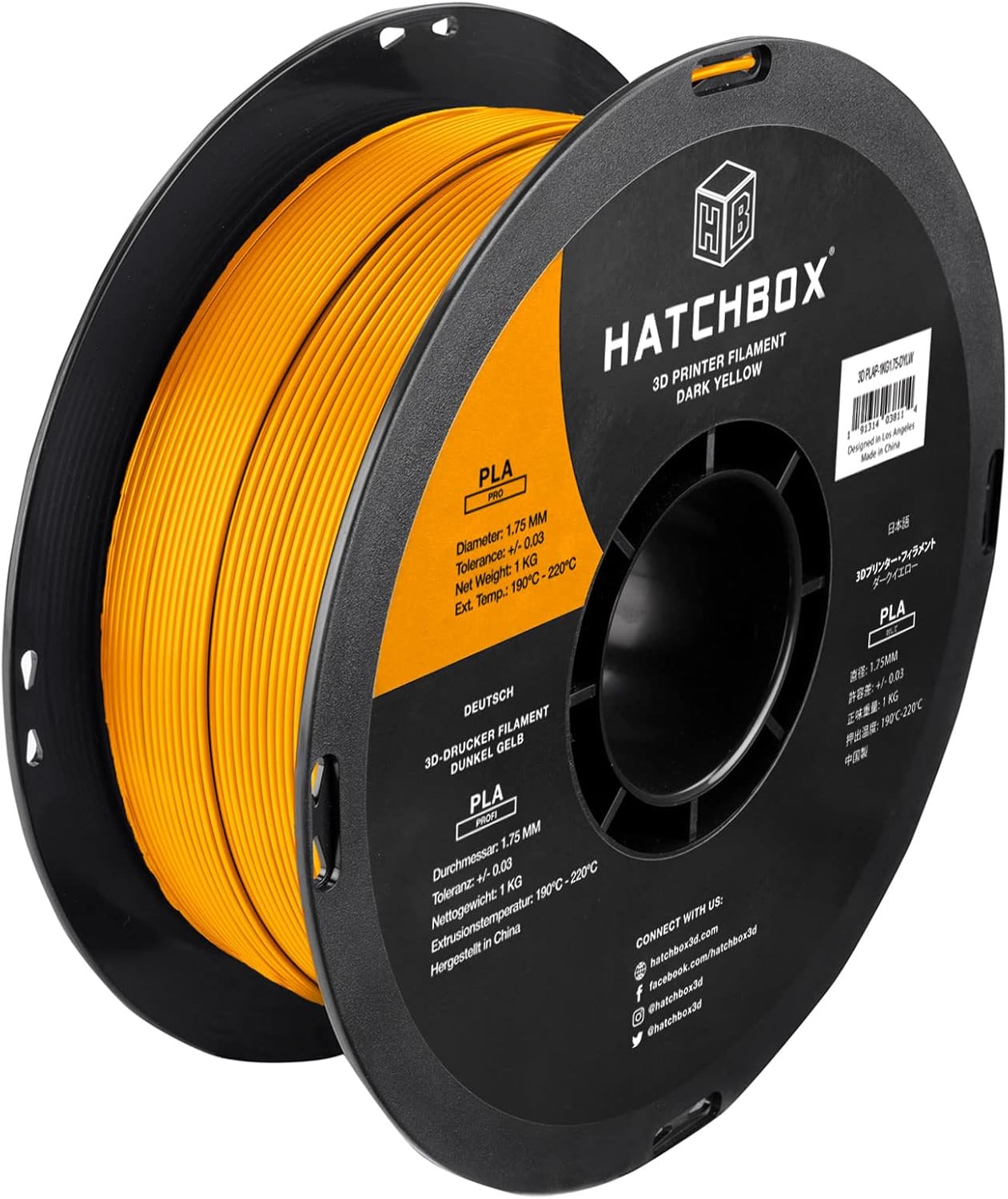 Amazon.com: HATCHBOX PLA PRO+ 3D Printer Filament, Dimensional Accuracy ...