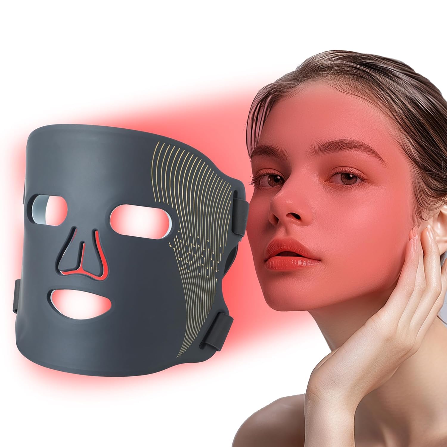 Amazon.com: WEETALL Red Light Therapy Mask for Face: LED Infrared ...