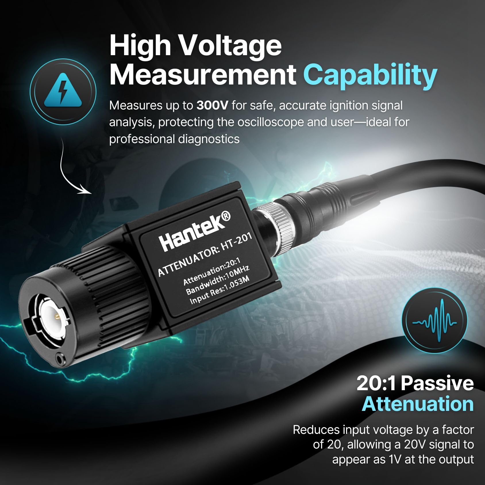 Snapklik.com : Hantek 20:1 Passive Attenuator For Pico Auto Scope ...