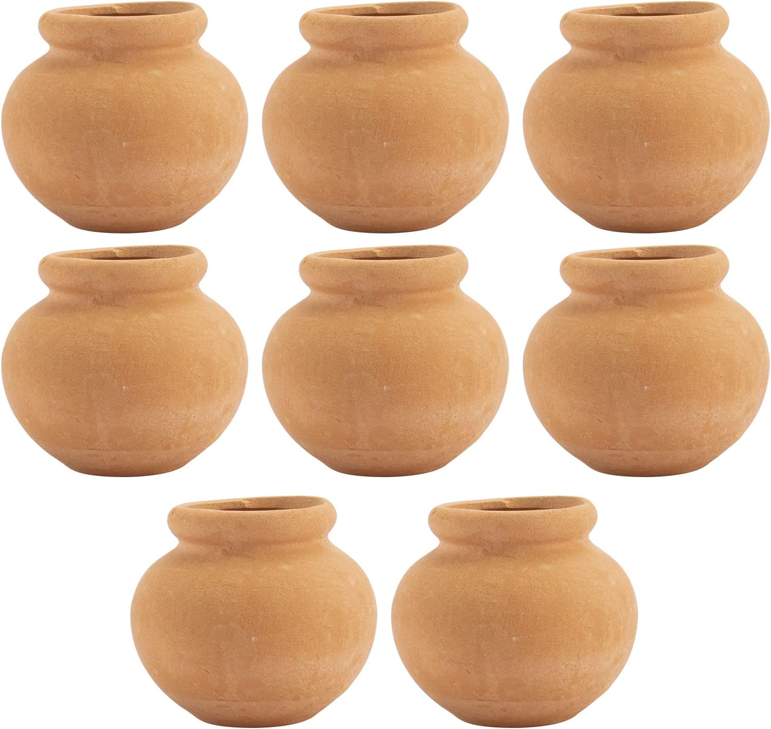 Amazon.com: Hiawbon Miniature Tiny Clay Pots Pottery Planter Mini ...