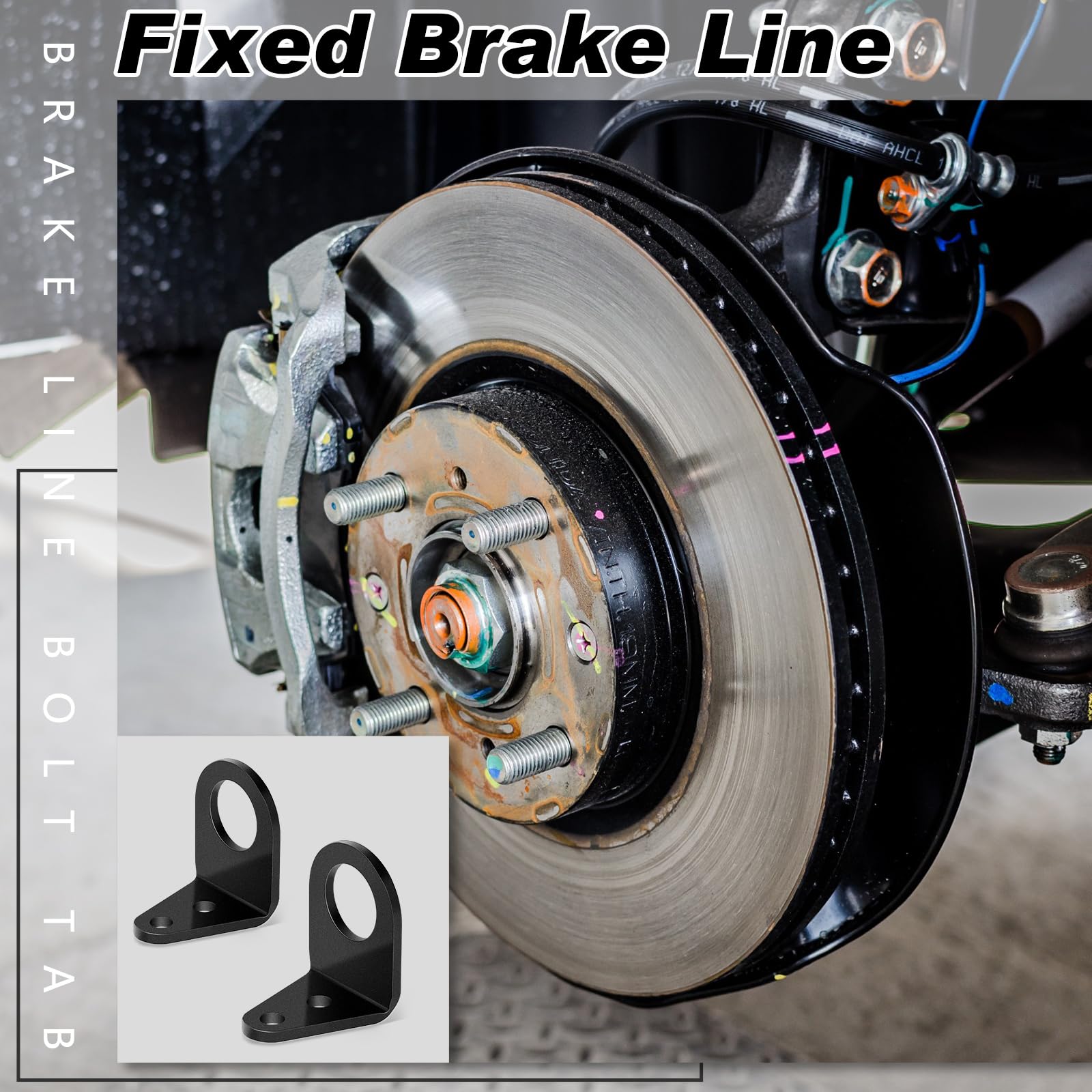 Snapklik.com : 8 Pcs 3/16" Mounting Hole Brake Bolt On Type Brake Line ...