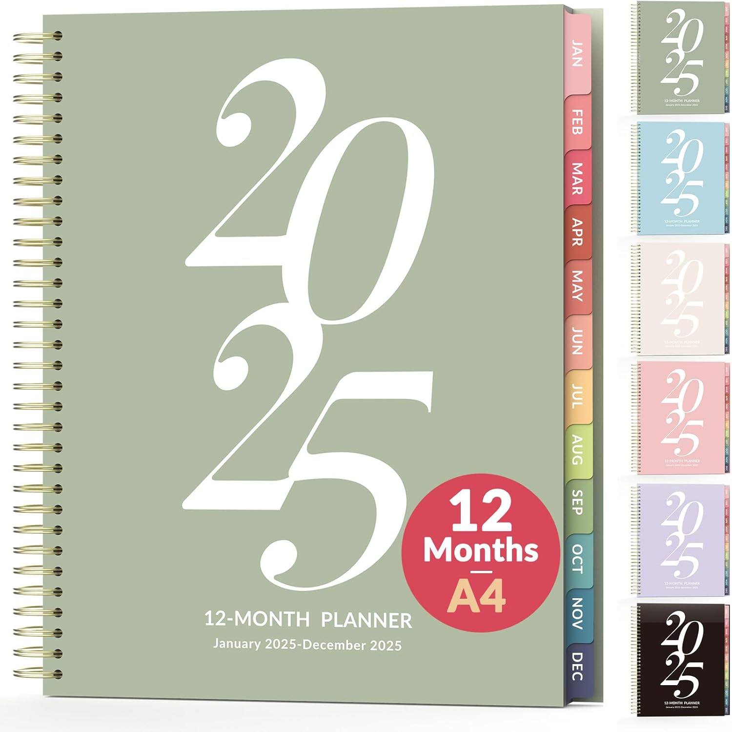 Amazon.com : Forvencer 2025 Planner Weekly and Monthly, Jan - Dec 2025 ...