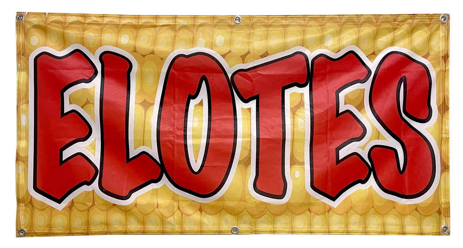 Amazon.com: 4 Less Co 2x4 Feet ELOTES Banner Grilled Corn Sign Fabric ...