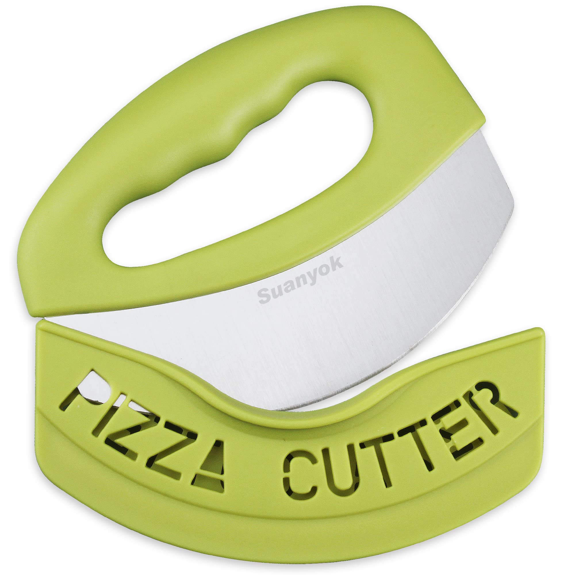 Amazon.com: Suanyok Premium Pizza Cutter Food Chopper-Super Sharp ...