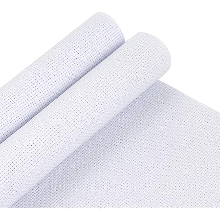 Amazon.com: Pllieay 2 Pieces 14 Count Big Size White Aida Cross Stitch ...