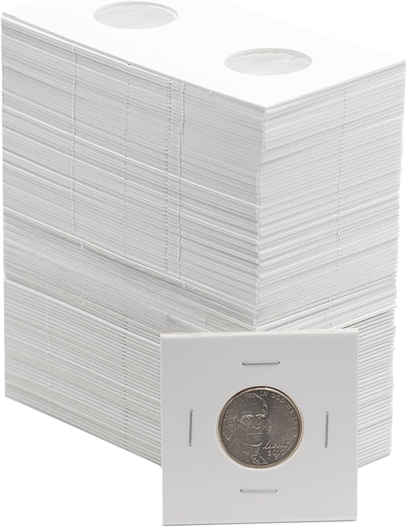 Amazon.com : Coin Shield 1000 Nickel 2x2 Premium Cardboard Coin Flips ...