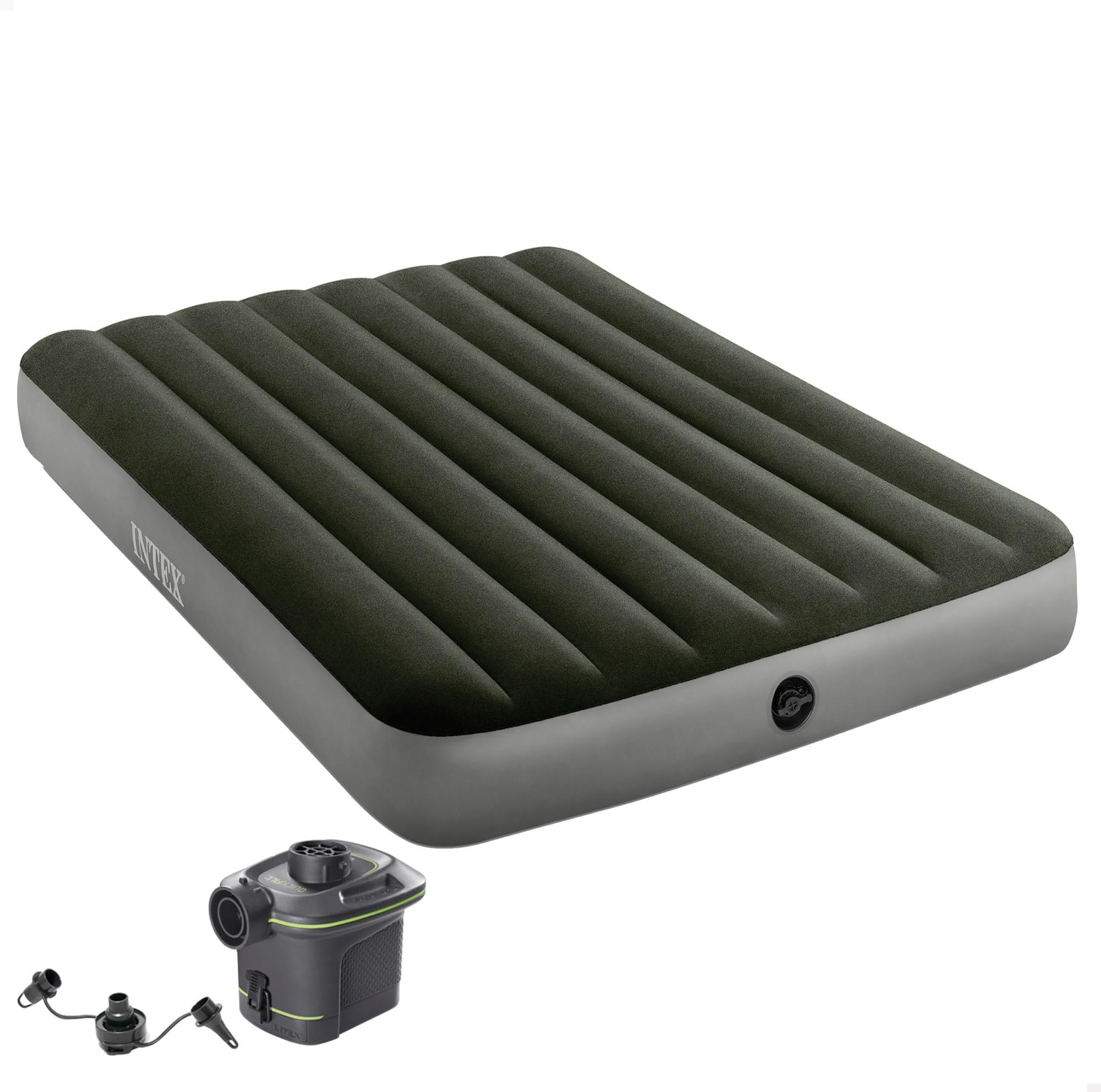 Intex Dura-Beam Standard Fiber-Tech Technology Airbed, Blue, 64757: Buy ...