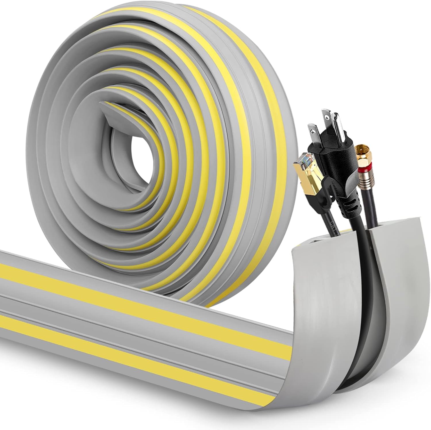 Amazon.com: Eapele Floor Cable Cover Protector,Heavy Duty PVC Duct Easy ...