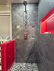 HOMEDEC Brushed Nickel 2 Way Shower Diverter Valve, Brass Dual ...