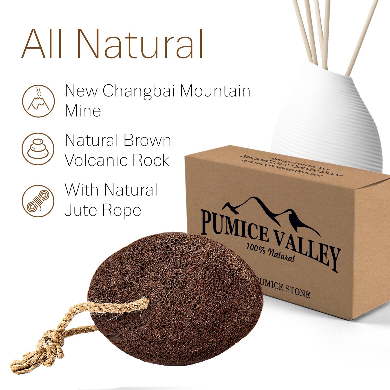 Snapklik.com : Pumice Stone - Natural Earth Lava Brown - Callus Corn ...