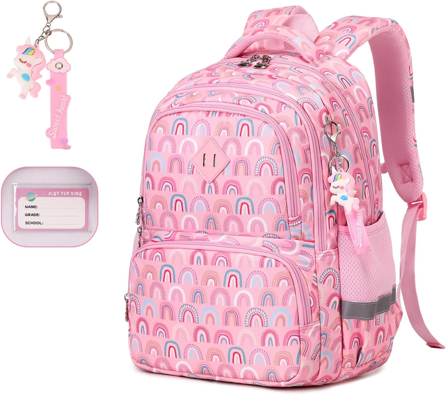 Amazon.com | MUSEVOS Kids Backpack, Kawaii Printed Girls Bookbags for ...