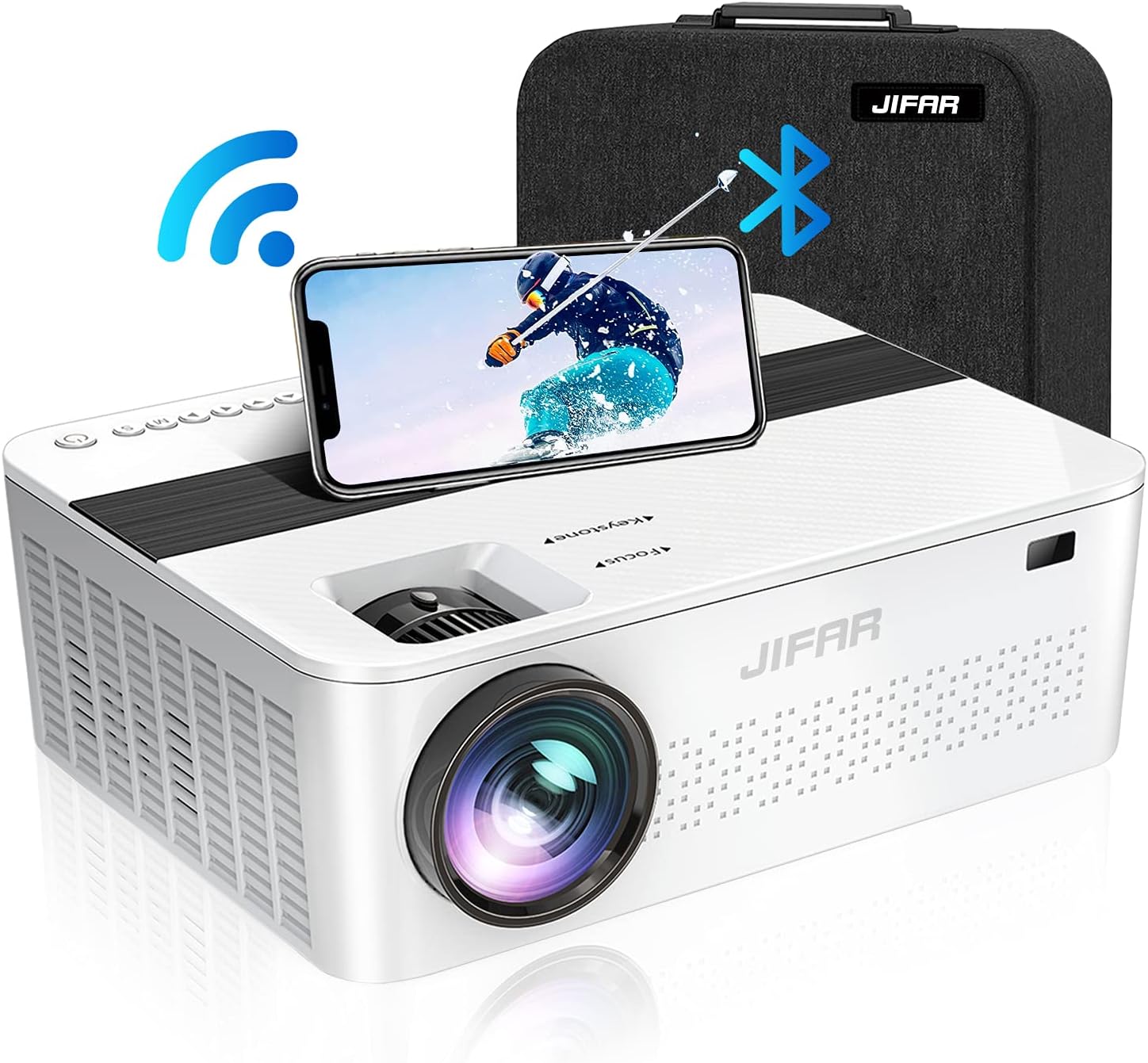 Amazon.com: [Auto Focus Smart Projector] Android TV Projector 4K with ...