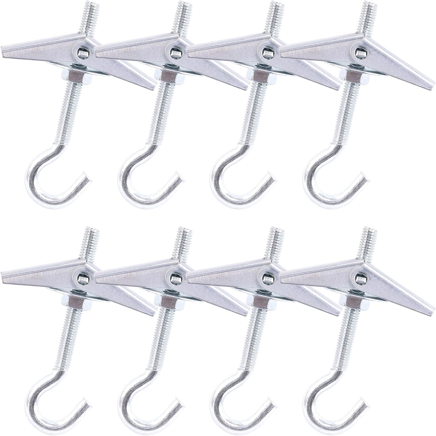 WOHSEROM MoreShow Pack of 6 Ceiling Hook,Toggle Wings for Ceiling ...