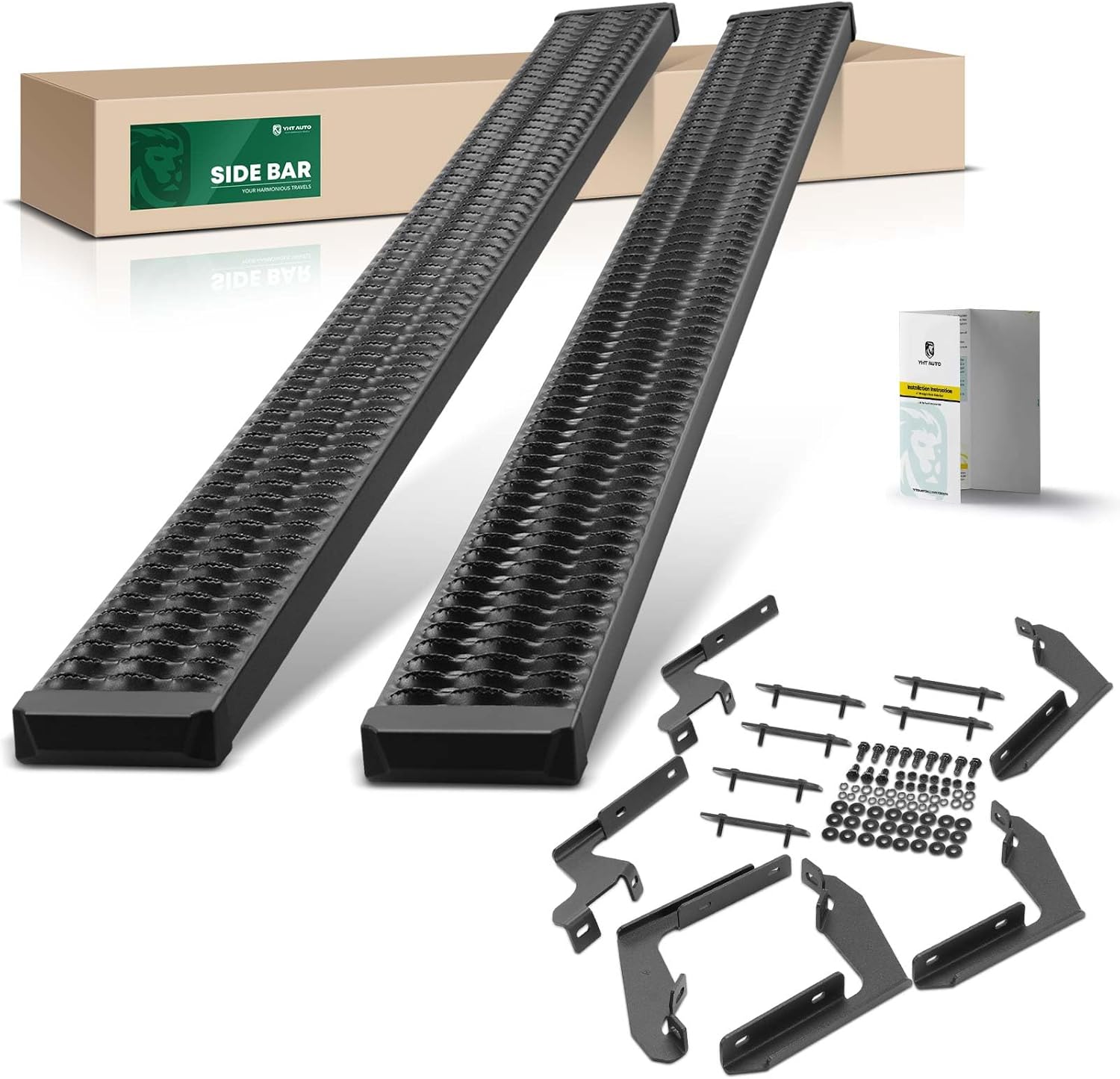 Amazon.com: YHTAUTO 7" Running Boards Side Steps Compatible with Ford ...