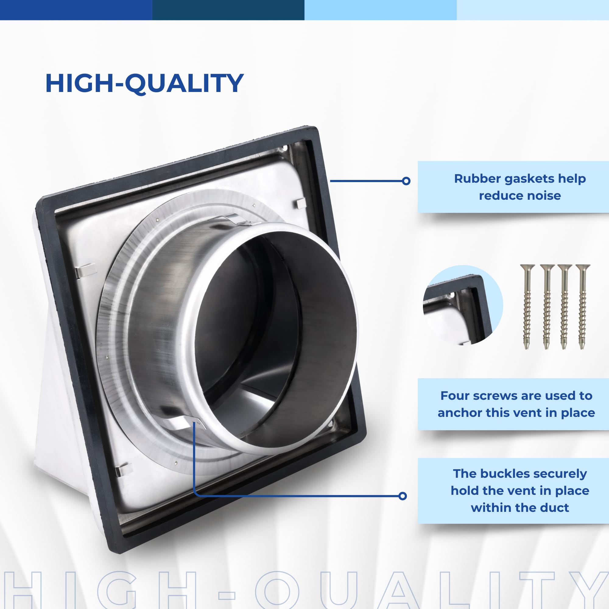 Snapklik.com : Fits 6" Neck Dryer Duct Stainless Steel Square Dryer ...