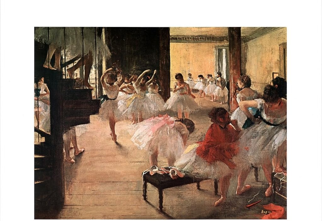 Amazon.com: Edgar Degas Ballet School Poster 1873 Ballerina Painting ...
