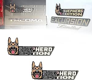 Amazon.com: 2PCS Dog Car Badge Laser Cutting Car Emblem, German ...