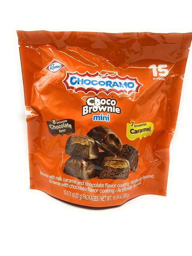 Amazon.com: Chocoramo 15 min Choco & Caramel Brownies,10.58 Oz, Caramel ...