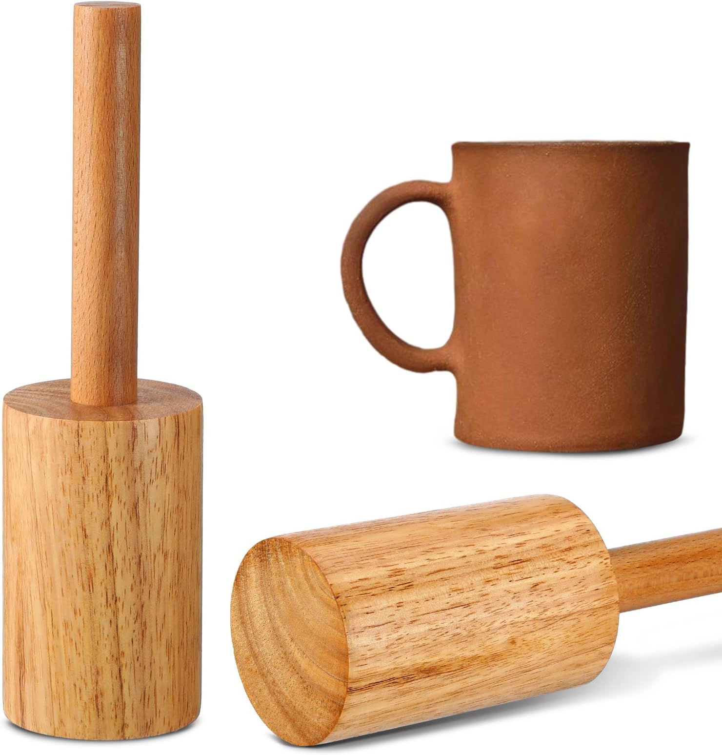 Amazon.com: Wenqik 3 Pack Pottery Molds 4.5'', 5.5'', 6.5'' Plaster ...