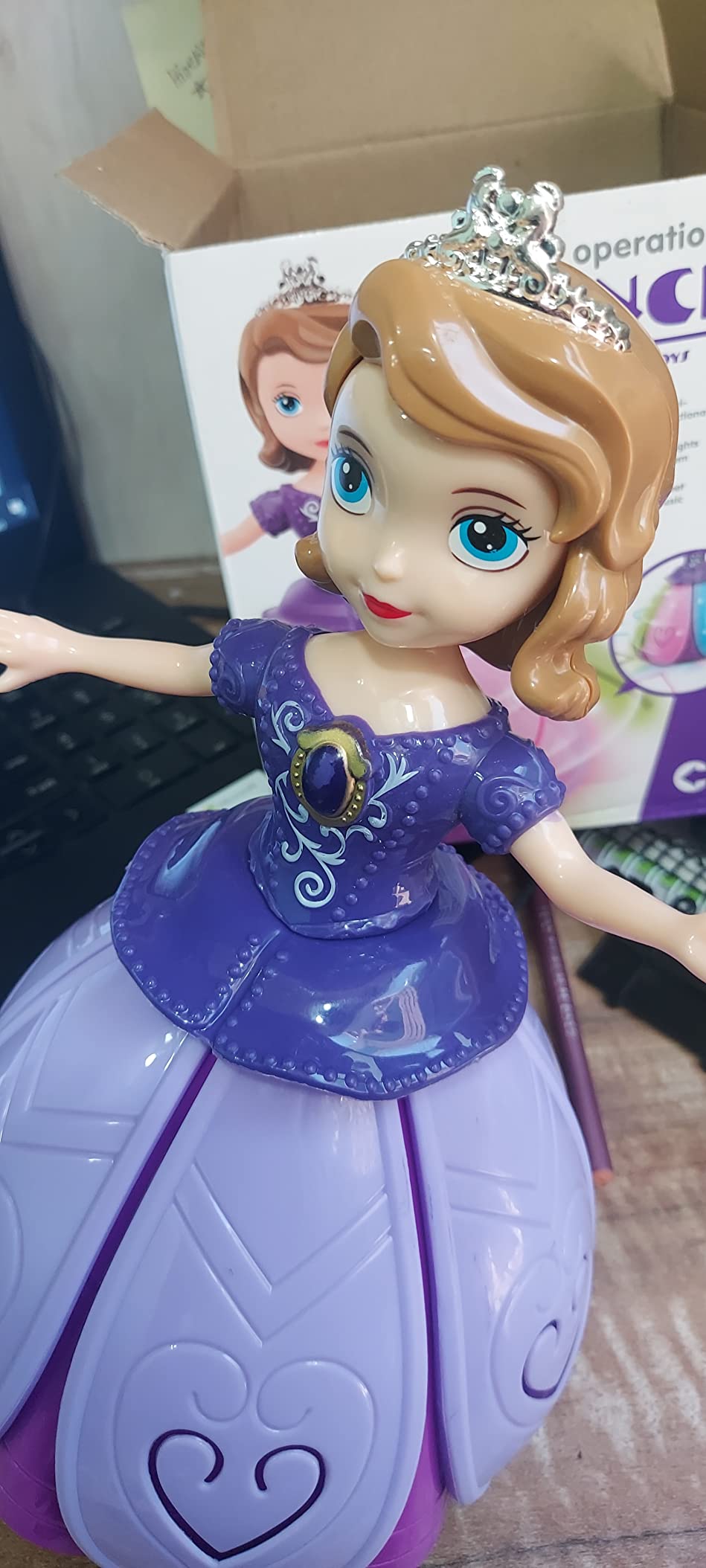 Toyshine Dancing Angel Girl Robot with Lights and Music (Multicolour ...