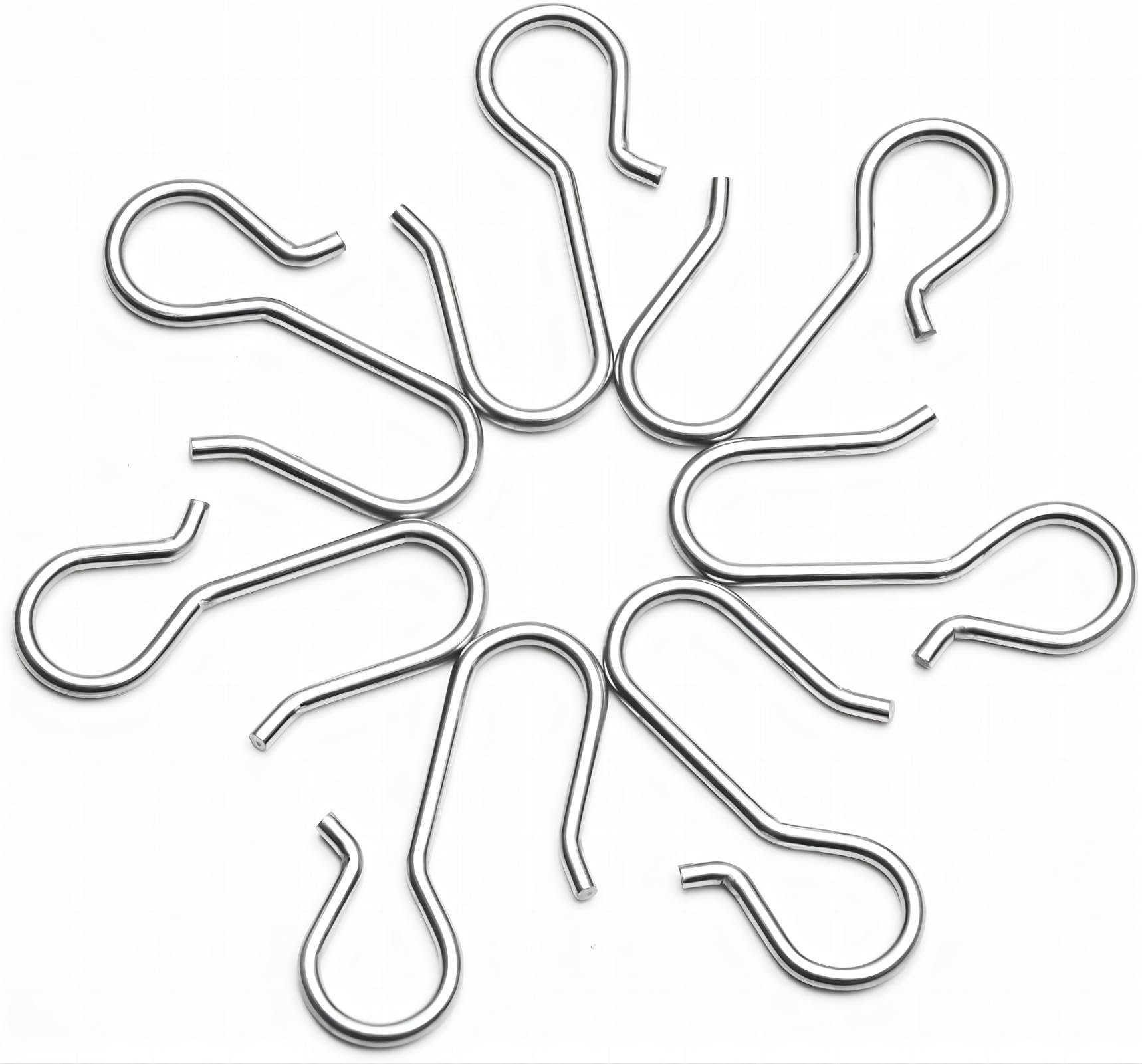 Amazon.com: ZSTARR Metal Curtain Track Hooks S Shaped Small Curtain ...